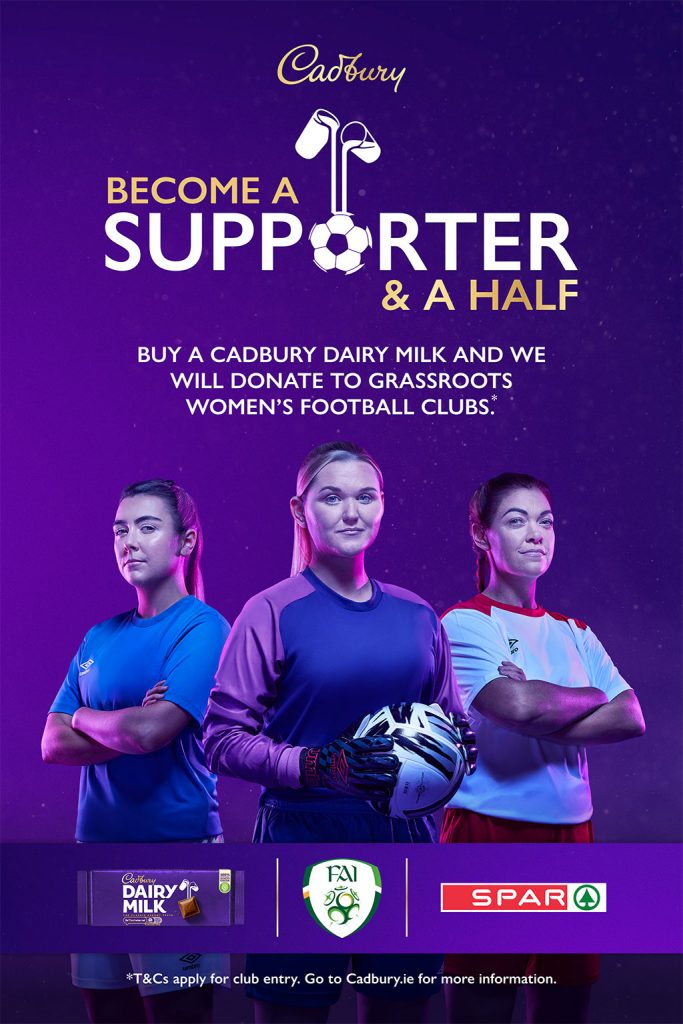 Cadbury Campaign Asks Public to Become A Supporter & A Half of Women’s ...