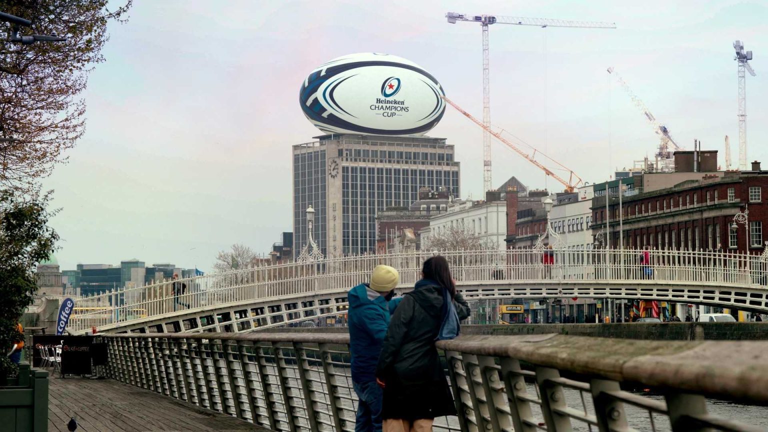 Heineken Stunt Showcases the Giant Rugby Ball that Never Was | AdWorld.ie