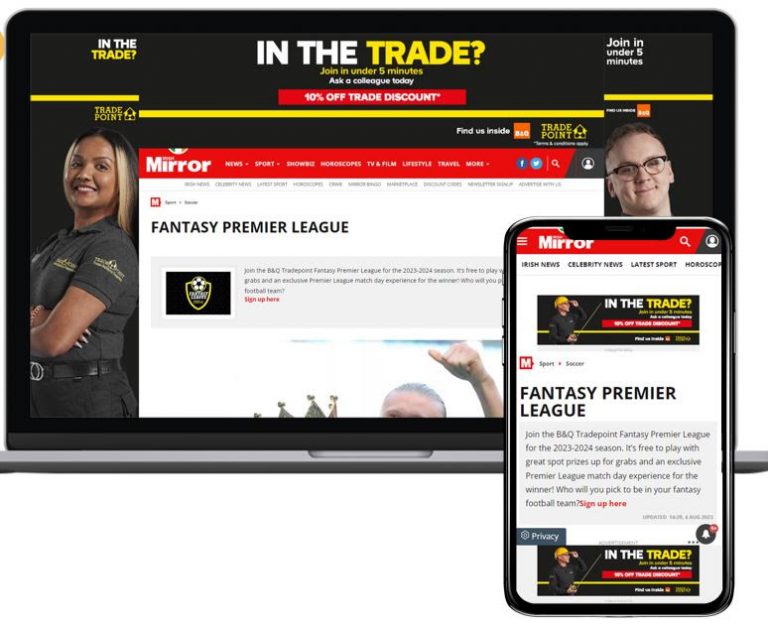 Reach Solutions Partners with B&Q TradePoint for Fantasy Football Campaign | AdWorld.ie